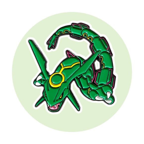 Pokemon | Accessories | Pokemon Enamel Fantasy Pin Rayquaza | Poshmark